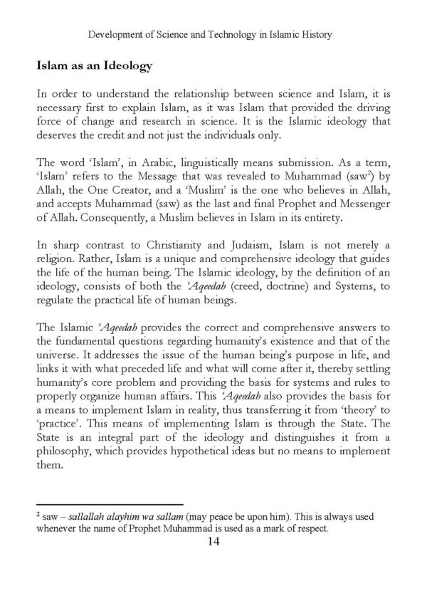 Development of Science and Technology in the Islamic History – Dar Ul ...